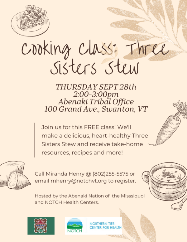 Cooking Class: Three Sisters Stew - Swanton, Vermont